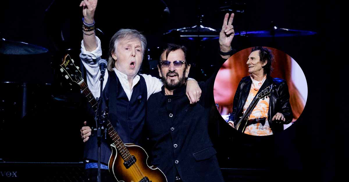 ¡Momento histórico! Paul McCartney se une con Ringo Starr y Ron Wood de ...